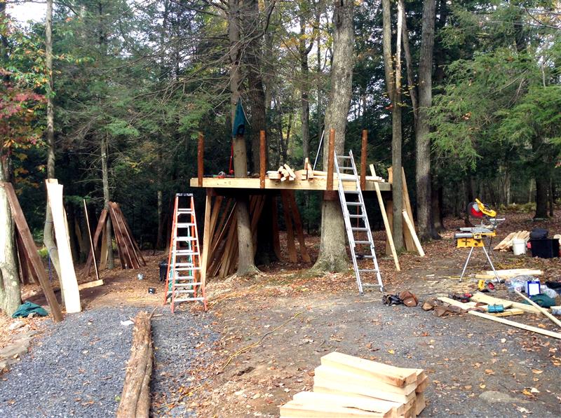 Mountain Retreat Treehouse - Tree Top Builders