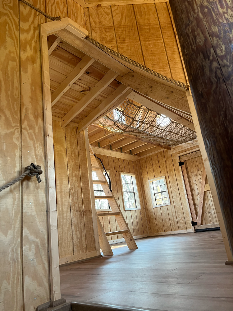 Illinois Treehouse with Pirate Ship - Tree Top Builders