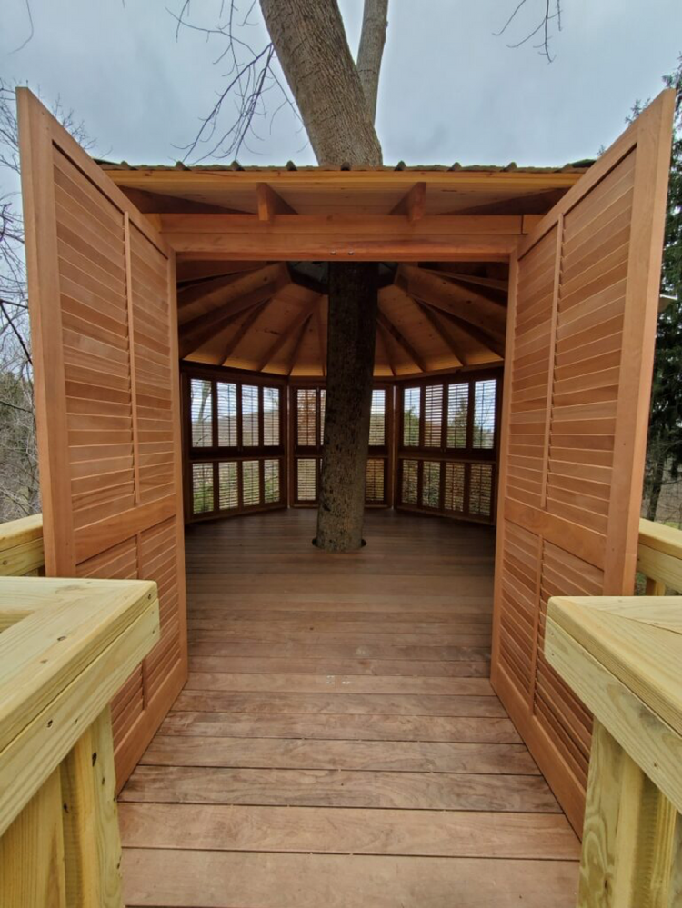 Yurt Style Treehouses - Tree Top Builders