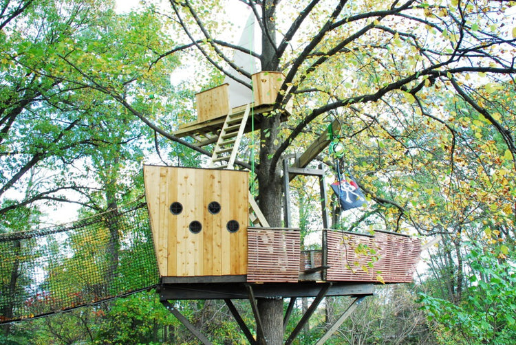 Pirate Ship Treehouse - Tree Top Builders